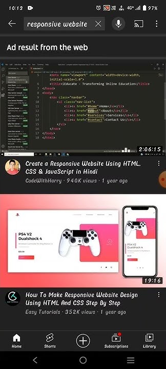 Complete the project from this video ( code with Harry ) - YouTube