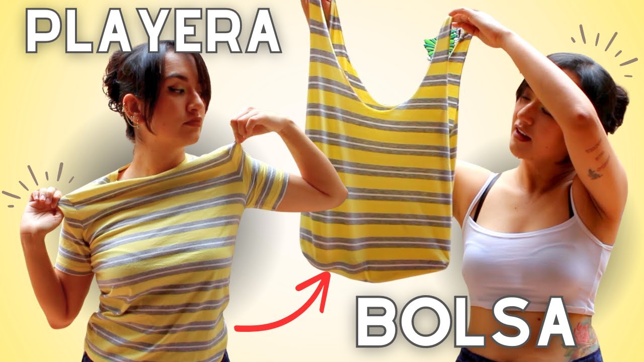 ♻️ De Playera a BOLSA en Minutos: ¡DIY Fácil y Rápido! 🛍️ - YouTube