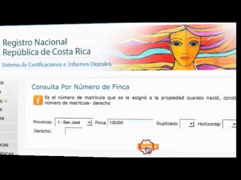 Costa Rica Property Title Search Online - YouTube