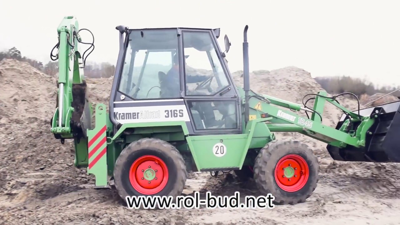 Koparko-ładowarka Baggerlader Backhoe Kramer 316S | Rolbud Pinczów ...