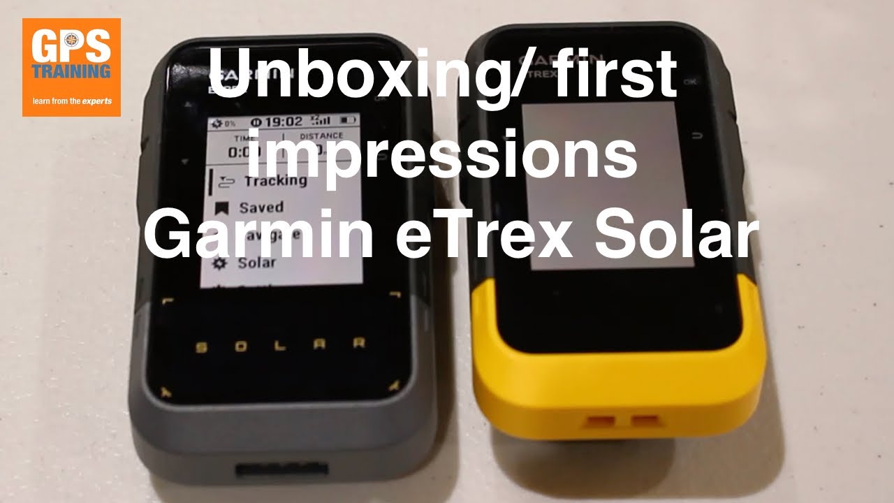 Unboxing and first review of the Garmin eTrex Solar - YouTube