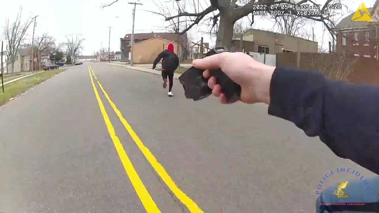 Armed Suspect Goes Face Down After Running From Cops and Getting Tased ...