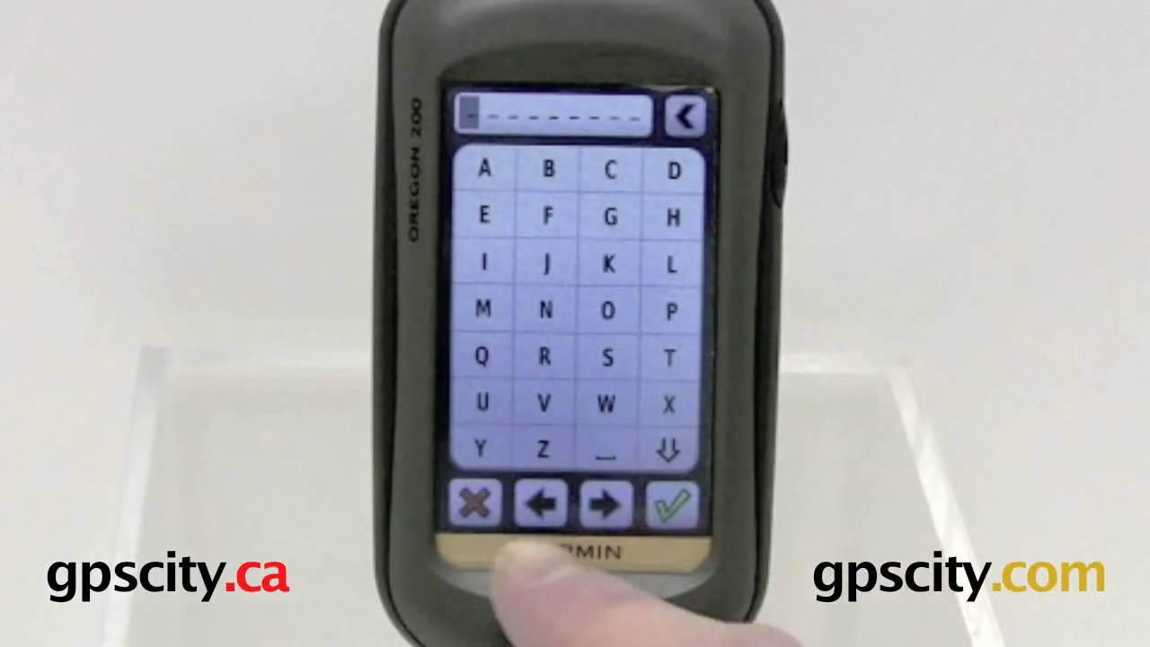 Garmin Oregon 300, 400t, 400i, 400c : Where To? @ gpscity.com - YouTube