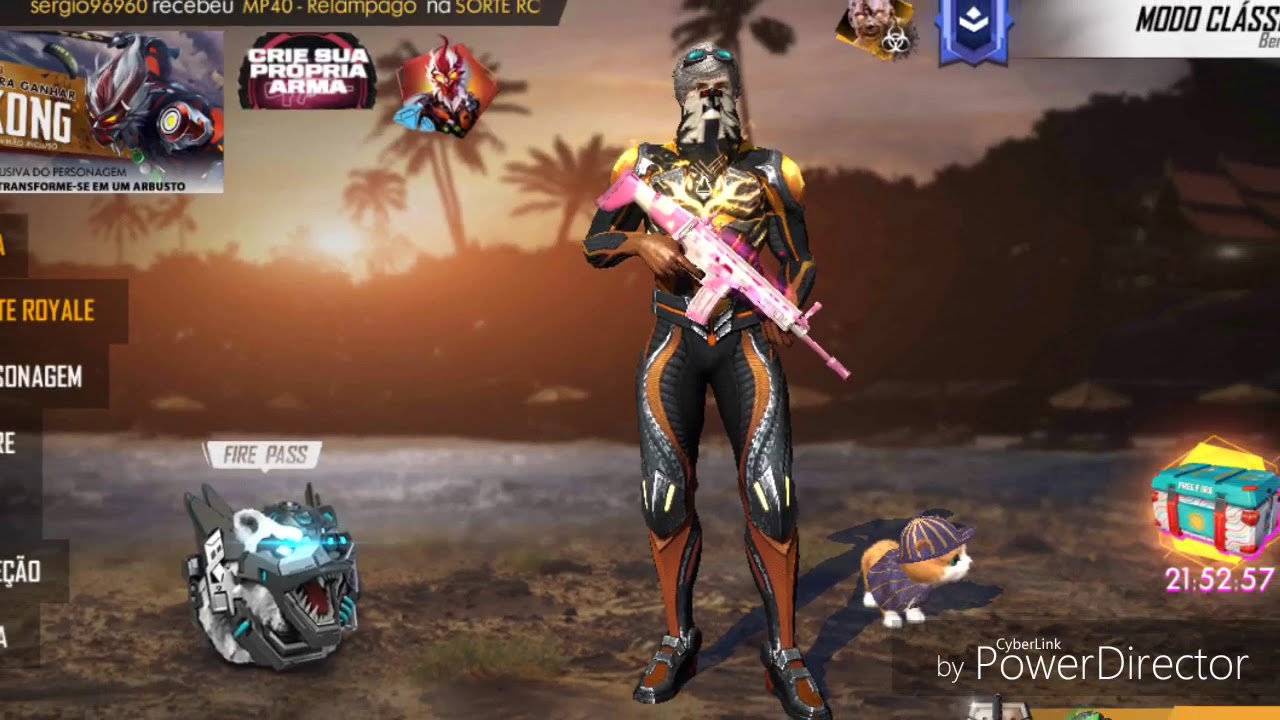 Um pouco das minha skin no ff ️ - YouTube