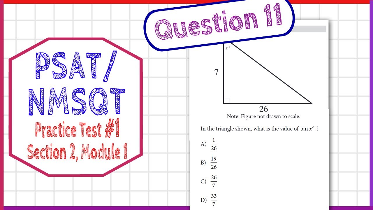 PSAT / NMSQT Question 11 from Practice Test 1 Section 2 Module 1 - YouTube