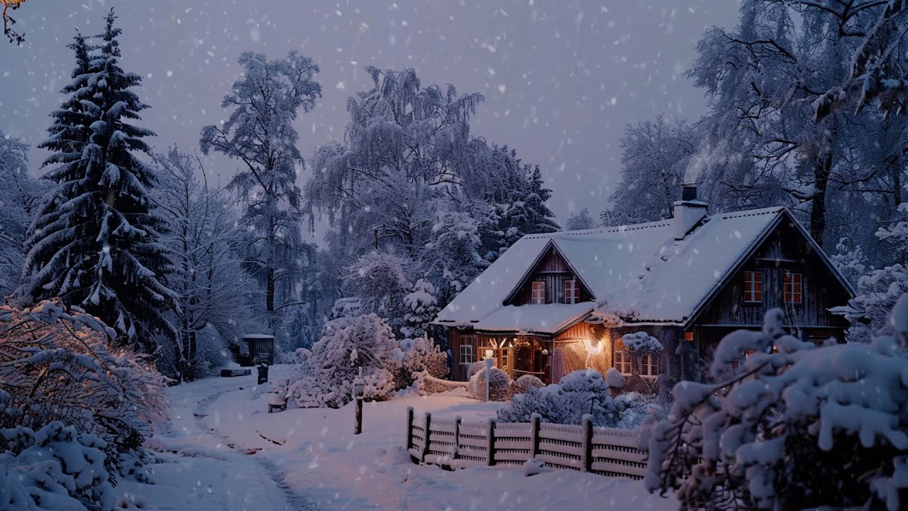 Powerful Blizzard & Whistling Winds | Let the Sounds of Winter Storm ...