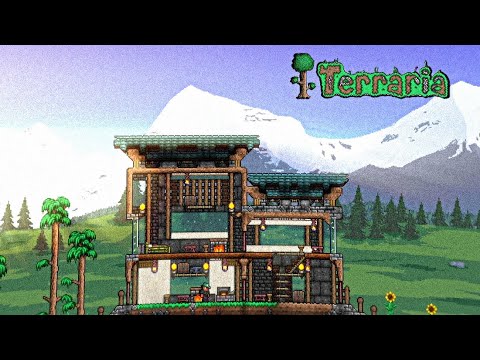 How to build a Terraria house [Terraria 1.4 Beginner house easy ...