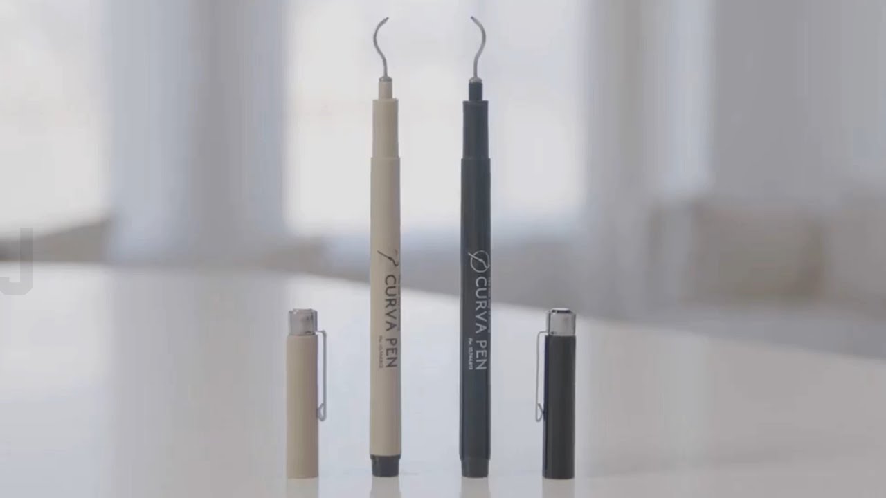 Amazing Curved Nib Pen You've Never Seen Before | Curva Pen - YouTube