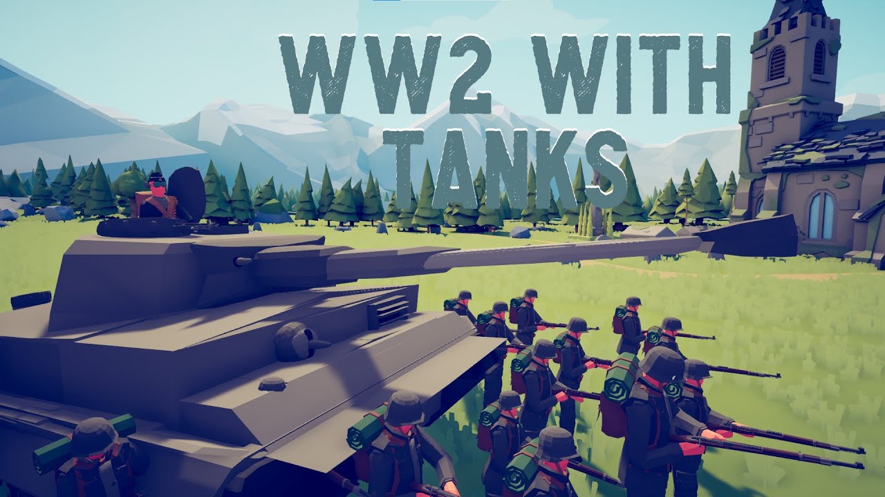 Amazing TABS WW2 Battles With TANKS! - YouTube