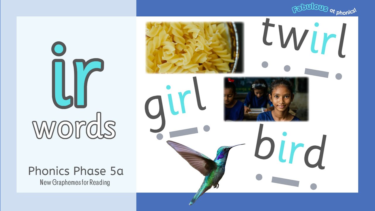 ir Words | Blending for Reading | Phonics Phase 5a - YouTube