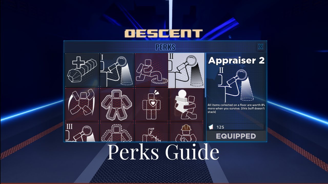 Roblox | DESCENT - Perks Guide - YouTube