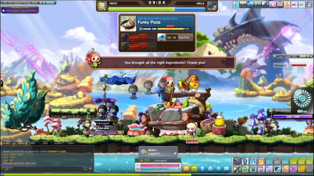 [Maplestory] Xenon Hard hungry muto in 1:17 - YouTube