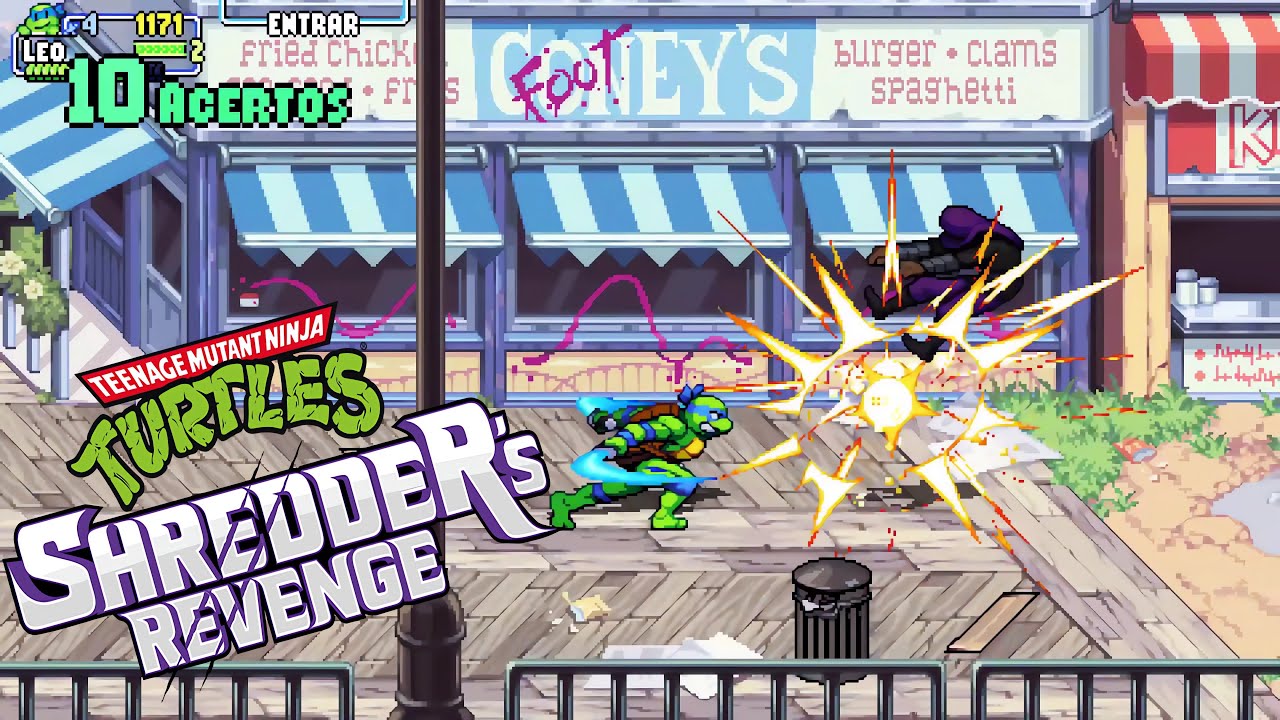 Teenage Mutant Ninja Turtles: Shredder’s Revenge - (Leo) Full Gameplay ...