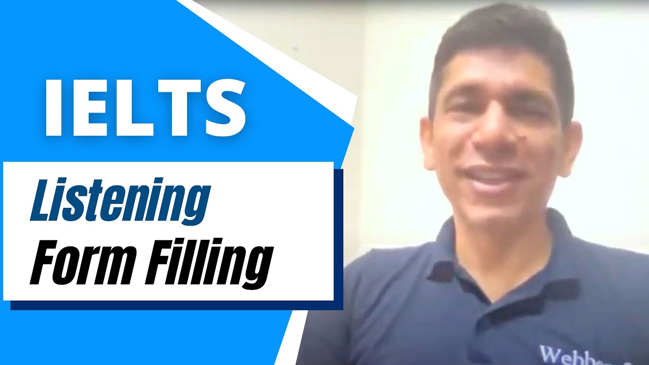 IELTS | Listening | Form Filling | Tips and Exercise | www.webberz.in ...