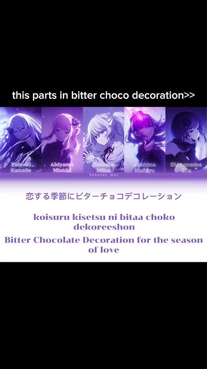 PROJECT SEKAI] these parts in bitter choco decoration is sooo | #bitterchocodecoration #n25 #fyp ...