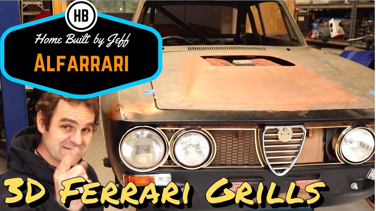 Custom 3D printed grills- Ferrari engined Alfa 105 Alfarrari build part ...