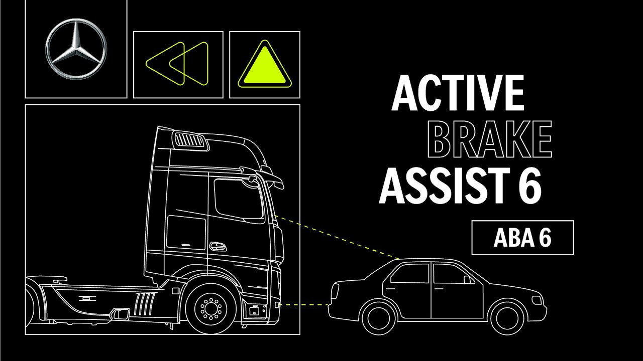 Active Brake Assist 6 | Mercedes-Benz Trucks - YouTube