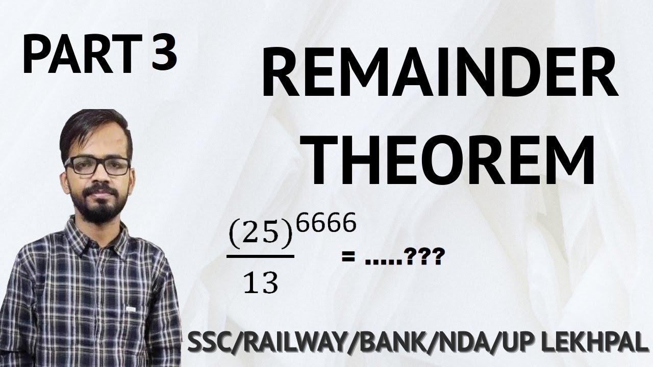 || REMAINDER THEOREM || LEC 6 || TRICKS || MATHSCRIPT || SSC || BANK || RAILWAY || UP LEKHPAL ...