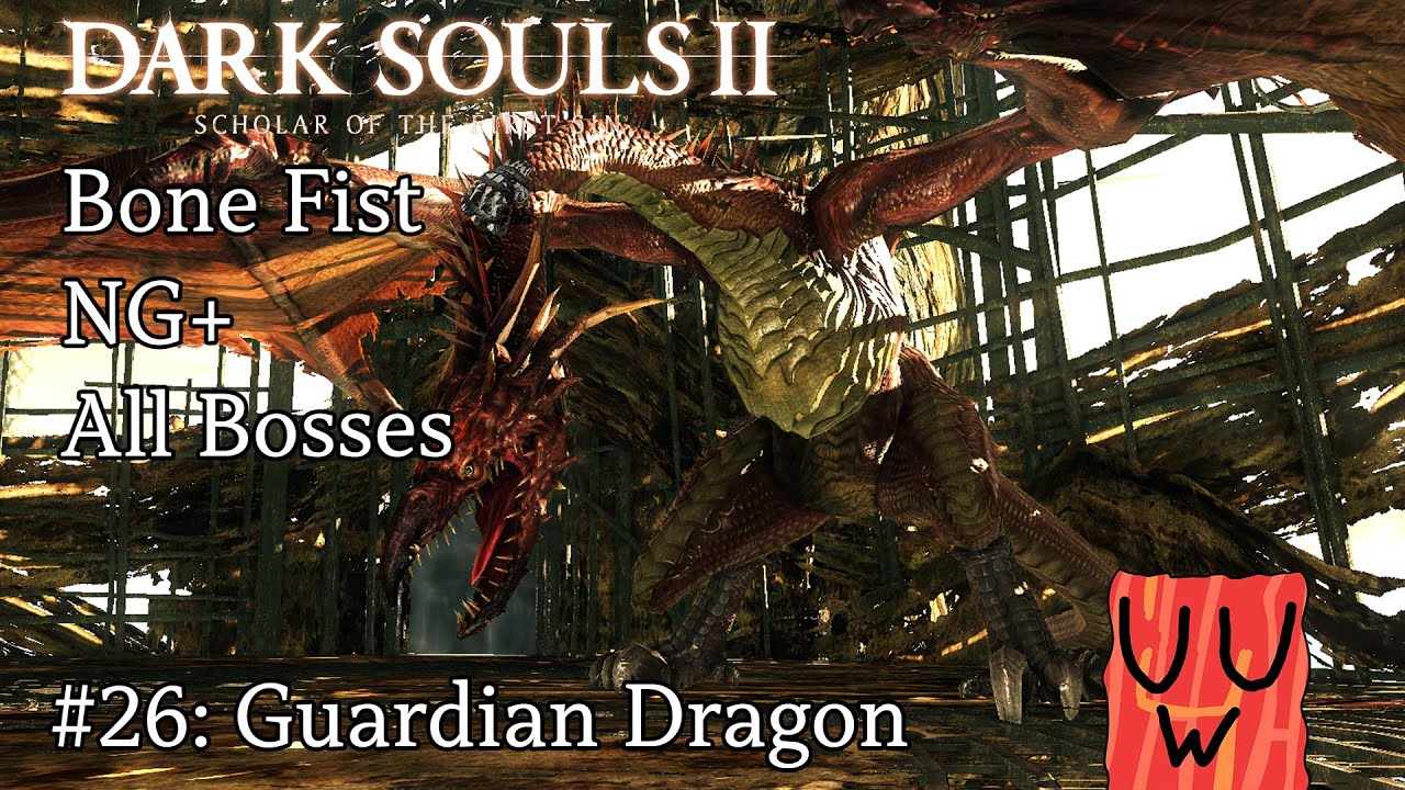 Dark Souls 2 - Guardian Dragon (NG+, Bone Fist) - YouTube