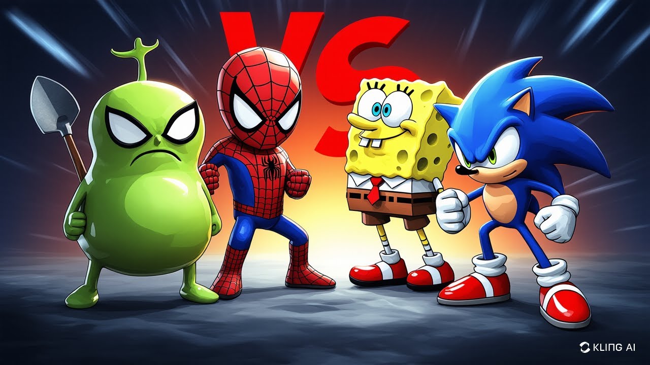 Sprunki vs Spider Man vs SpongeBob vs Sonic Tiles hop #12 - YouTube