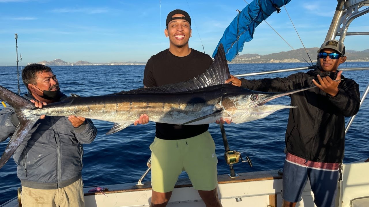 WE BOTH CAUGHT A MARLIN WHILE FISHING IN CABO, MEXICO!! - YouTube