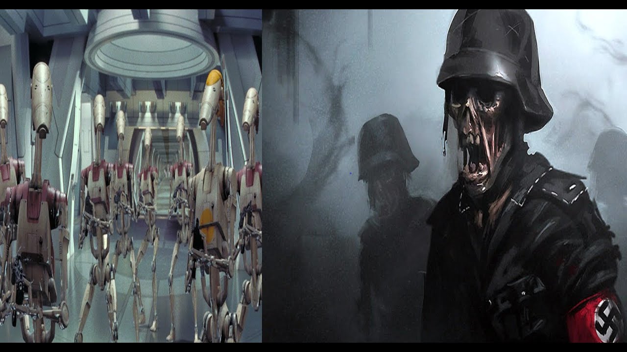500 Battle Droids Vs 1000 Nazi Zombies - YouTube