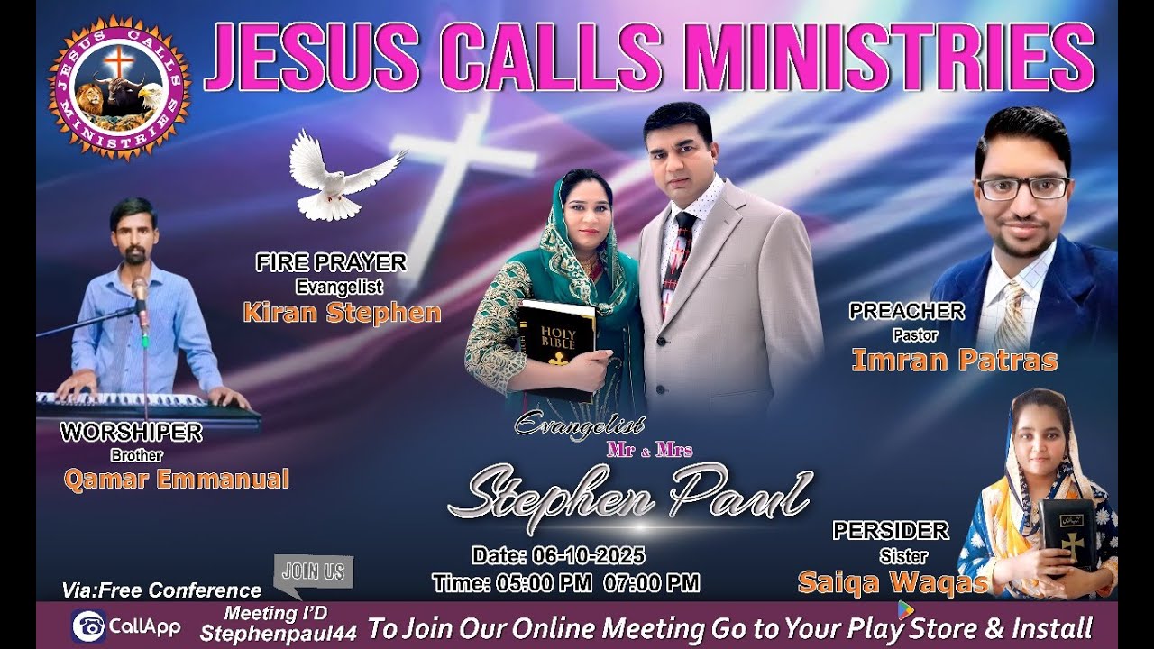 Jesus Calls Ministry (Live Evening Meeting 06-October-2025) Norway Oslo ...