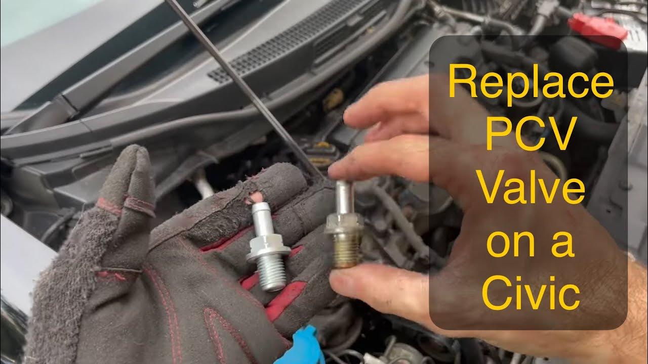 Replace PCV valve on a 9th generation Honda Civic (2012 - 2015) - YouTube
