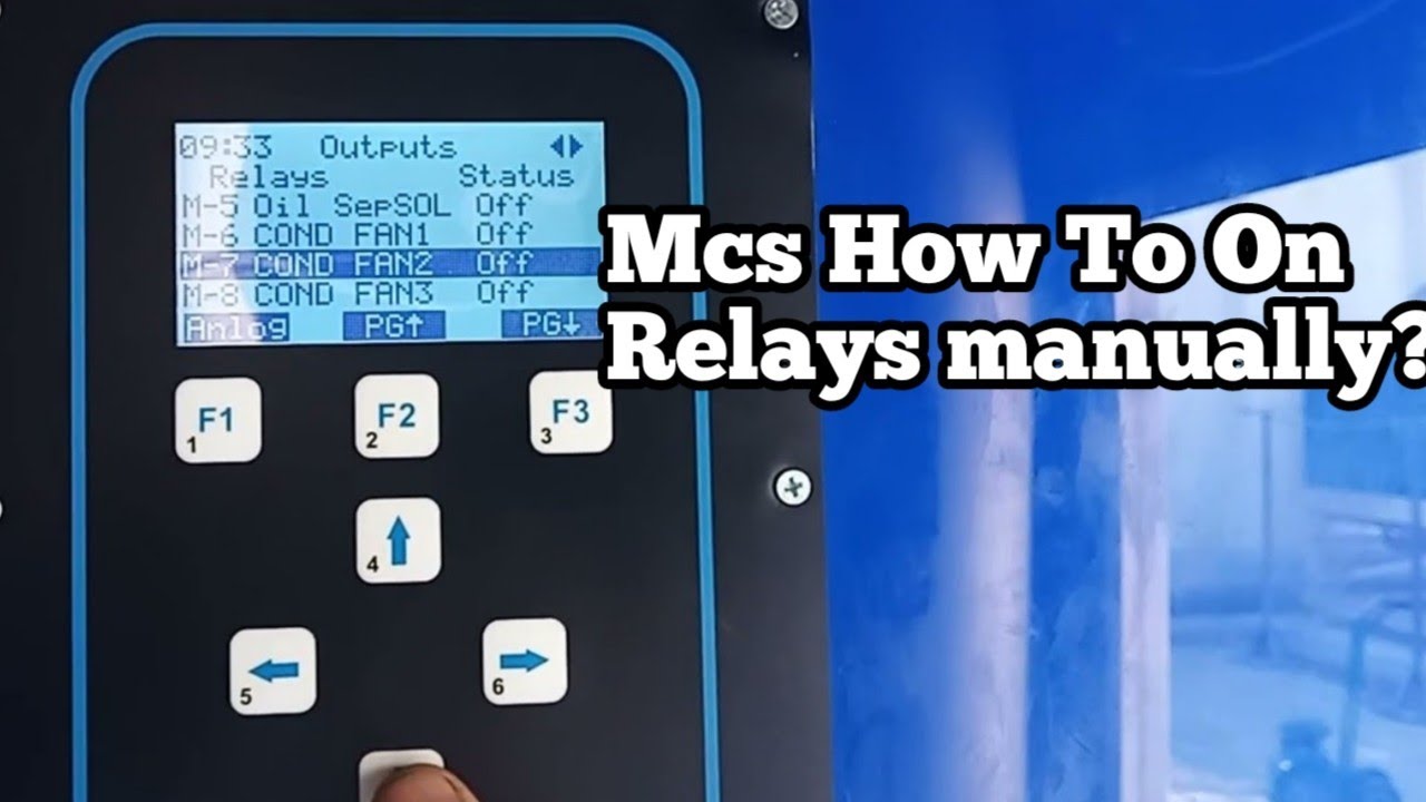 Mcs control how to On relays manually | micro control system | mcs ...