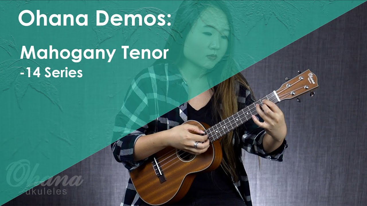 Lise Lee Demos the Ohana TK-14 Mahogany Tenor Ukulele - YouTube