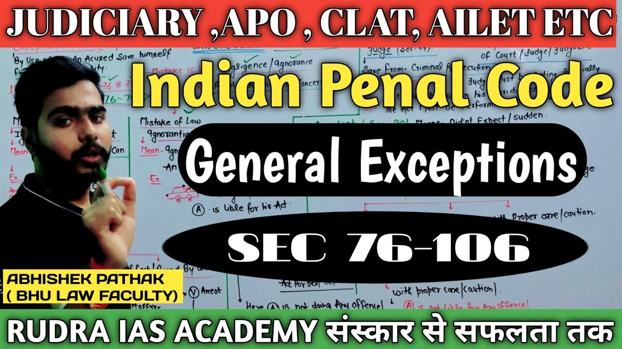 General Defences IPC | Section 76-106 IPC | Chapter 4 IPC। Indian Penal ...