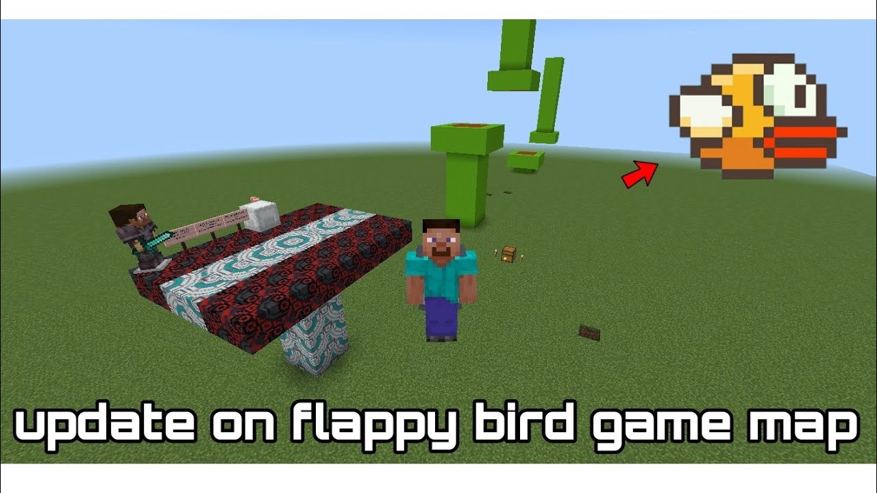 A small update on flappy bird game map |Minecraft | Clueless gamer ...