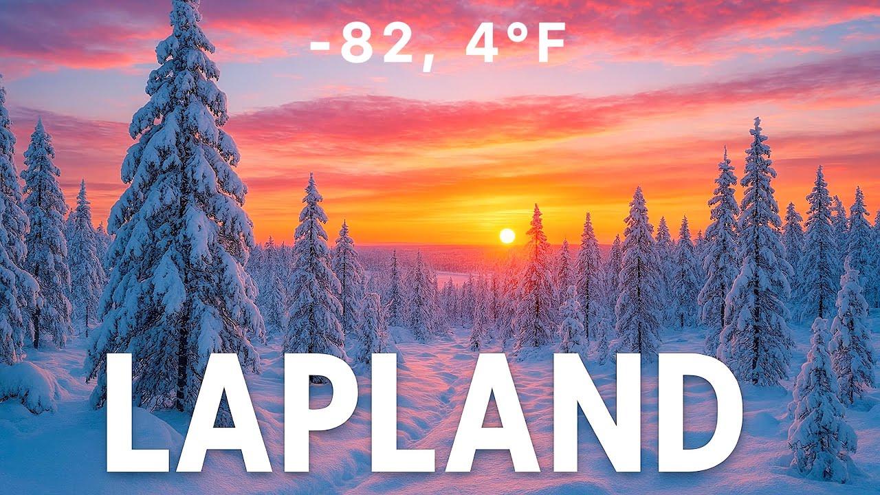 LAPLAND 4K COLD WINTER WALKING TOUR IN MASSIVE SNOW - FINLAND ...
