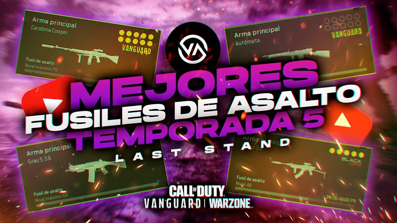 MEJORES FUSILES DE ASALTO en WARZONE | CALL OF DUTY TEMPORADA 5 - YouTube