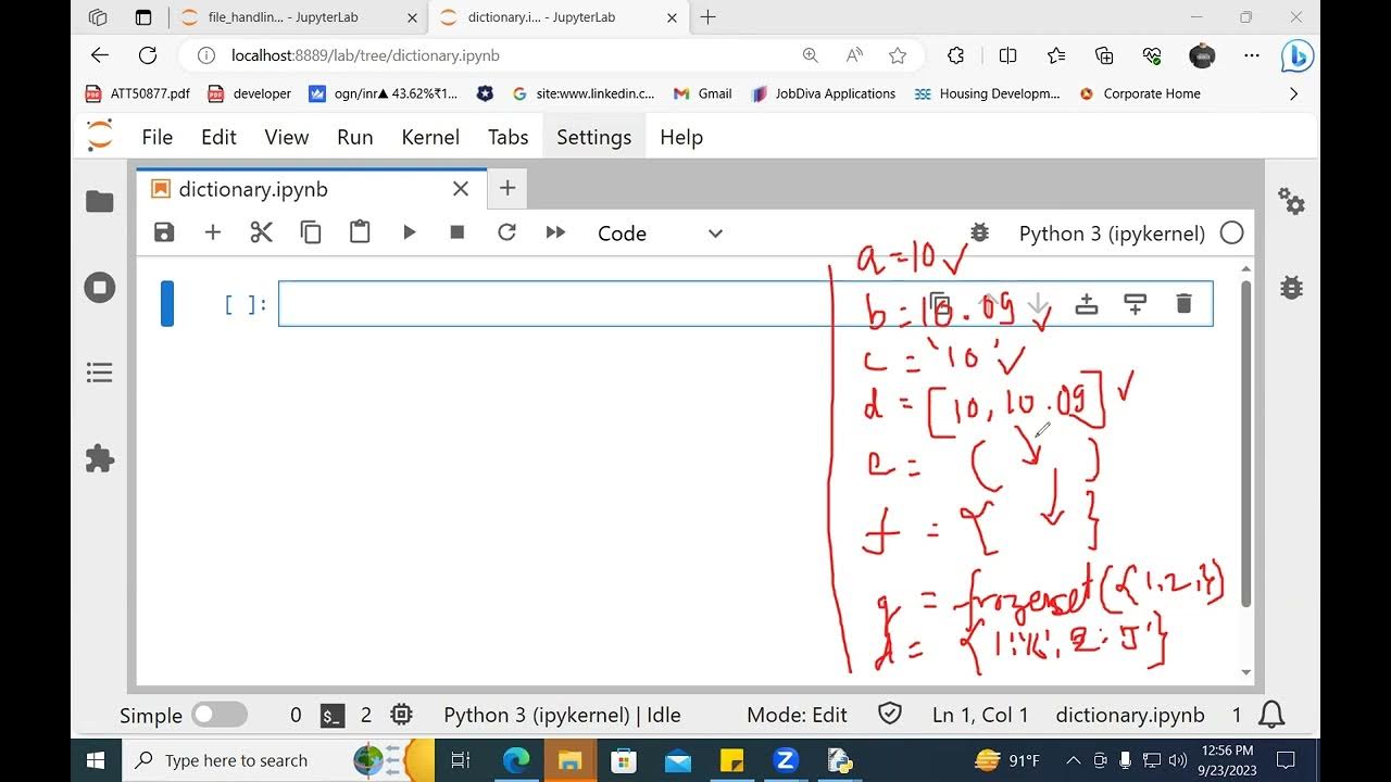 Python Complex Data Type And Dictionary Datatype Part 2 Youtube