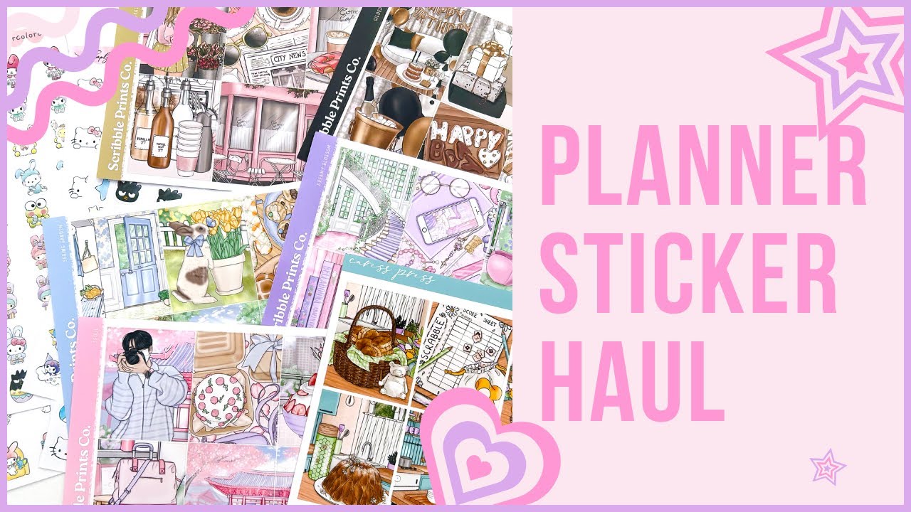 Planner Sticker Haul ☆ SimplyWatercolorCo, SPC & Caress Press - YouTube