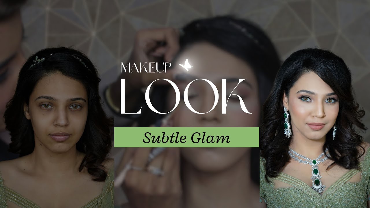 Subtle Glam Eyeshadow Look 💚😍 - YouTube
