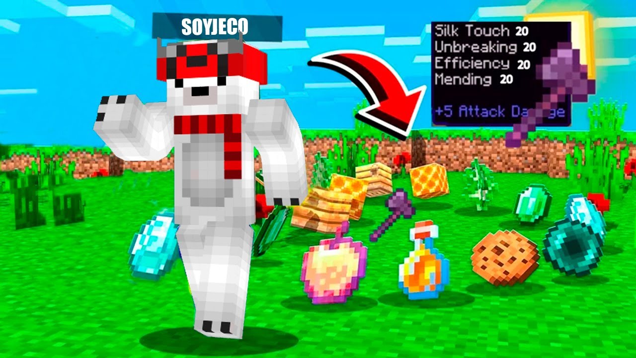 MINECRAFT pero CAMINAR TE DA LOOTS OP - YouTube