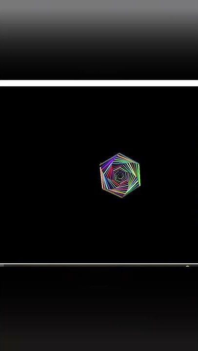 Rainbow Benzene With Python Turtle Python Turtle Graphics Tutorial Turtle Graphics😍🤩 Shorts 