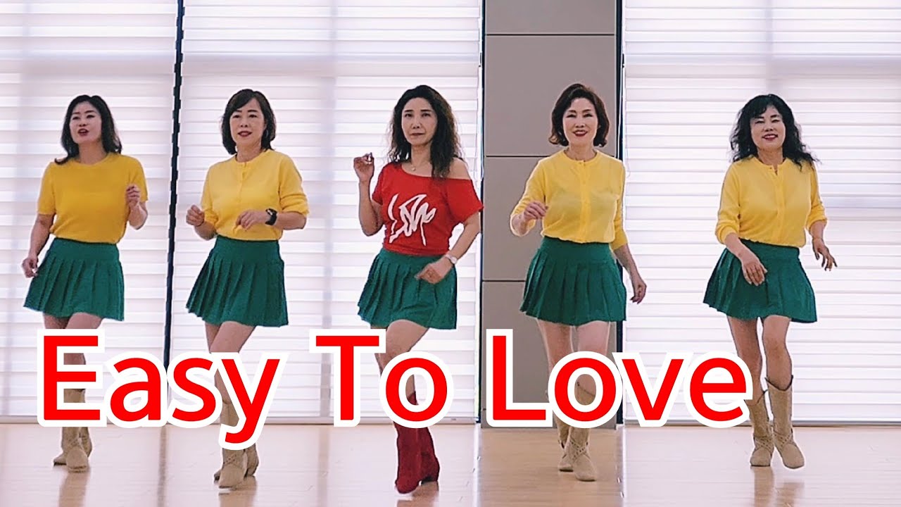 Easy To Love Line Dance|Improver|쉬운중급라인댄스| - YouTube
