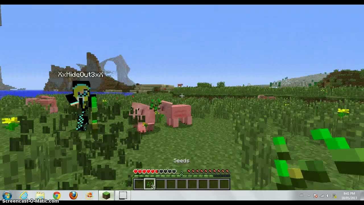minecraft slap fight (added music) - YouTube