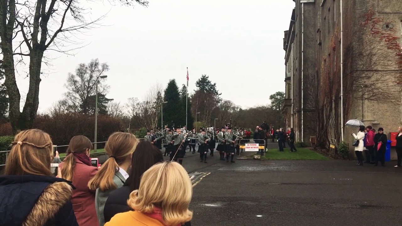 Queen Victoria School Dunblane QVS rookies parade 2nd December 2018 ...