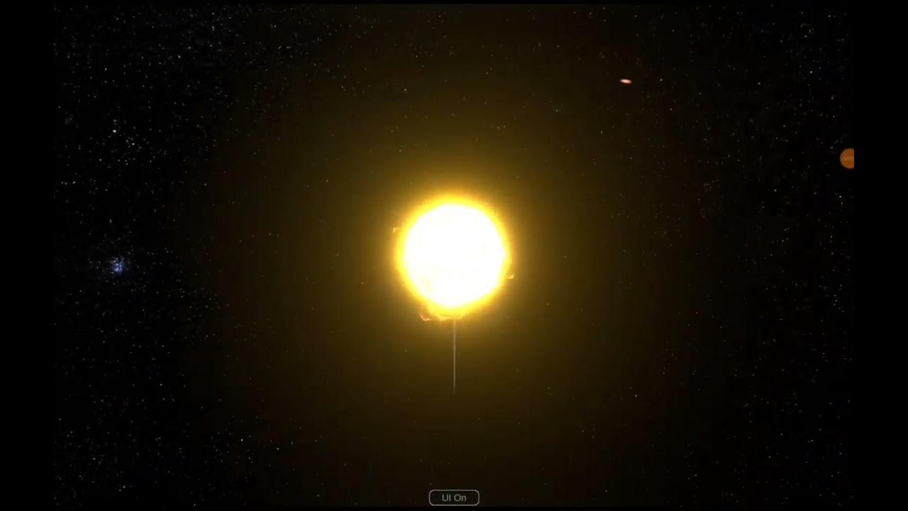 Star Orbiting A Black Hole, Solar System Simulator - YouTube