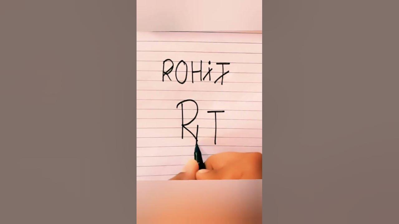 'ROHIT' Name Logo 💥 COMMENT Your Names 👀 | #shorts #shortvideo #rohit # ...