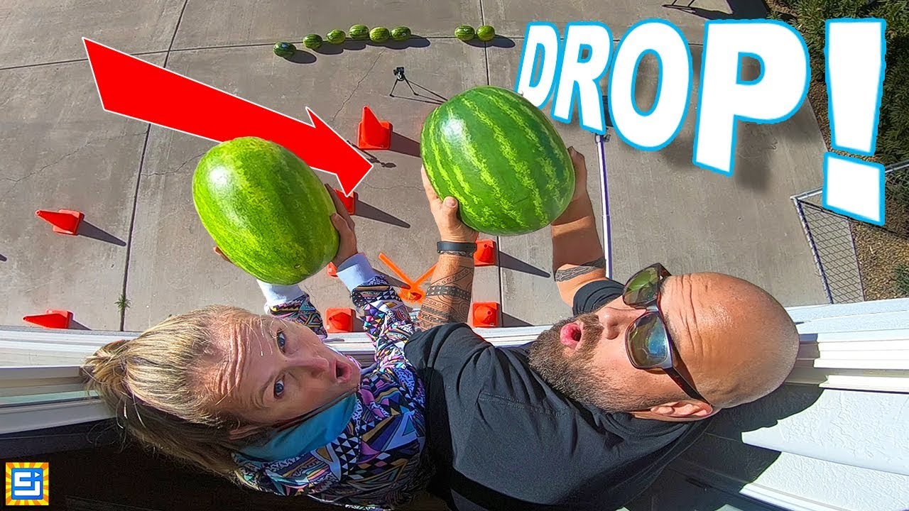 LAST TO DROP THE GIANT WATERMELON!! Don't Drop the Watermelon! - YouTube