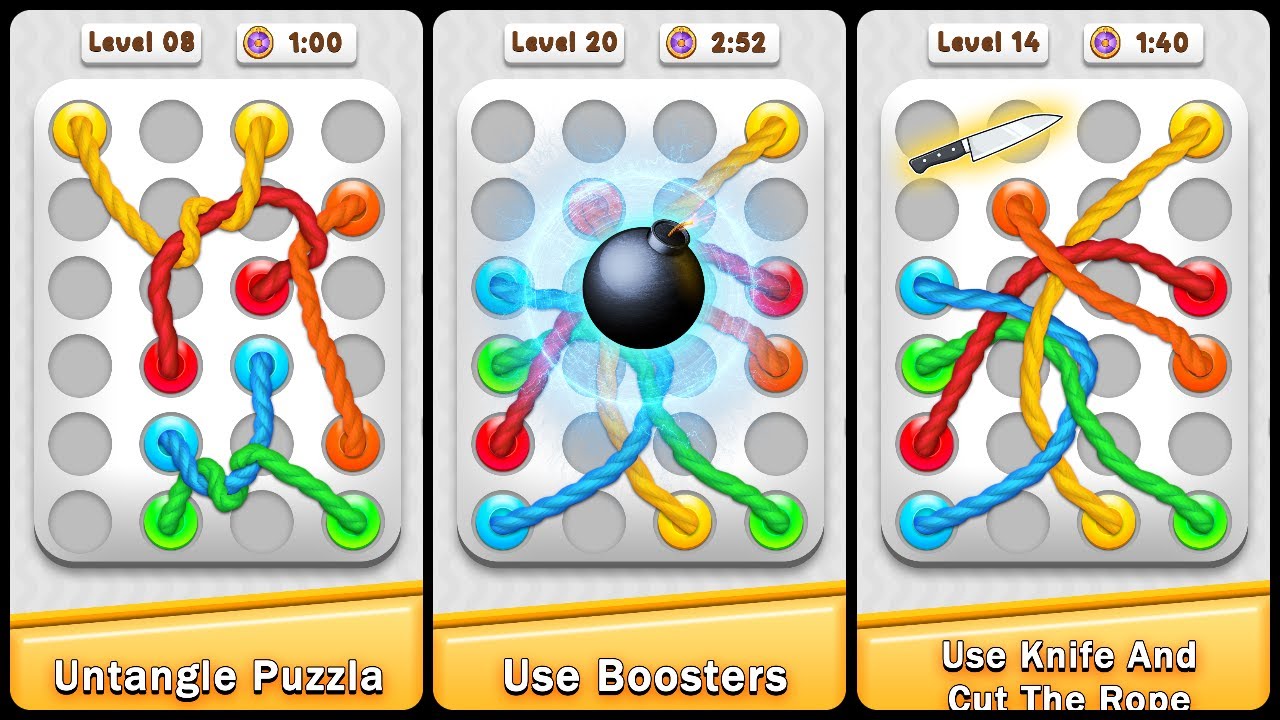 Tangle Rope 3D: Knot Master Gameplay Android Mobile - YouTube
