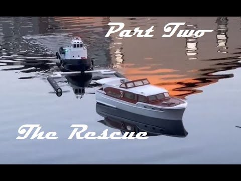 Chris Craft Rc Boat Part Two-The Rescue Horizon Harbour Tug - YouTube