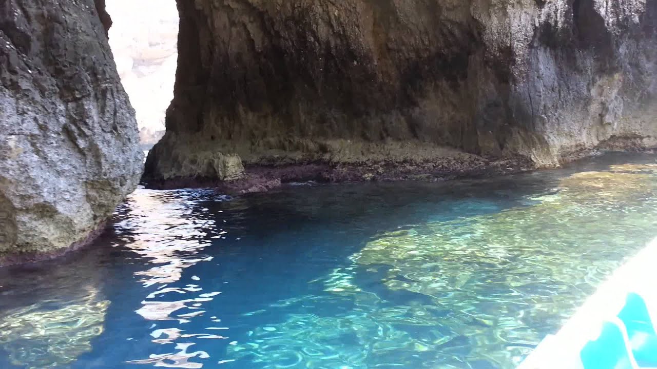 BLU GROTTO IN MALTA...AMAZING!!!! - YouTube