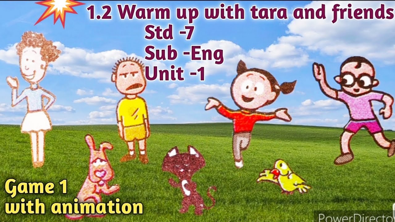 7th english 1.2 warm up with tara and friends, 7th std war up with tara ...