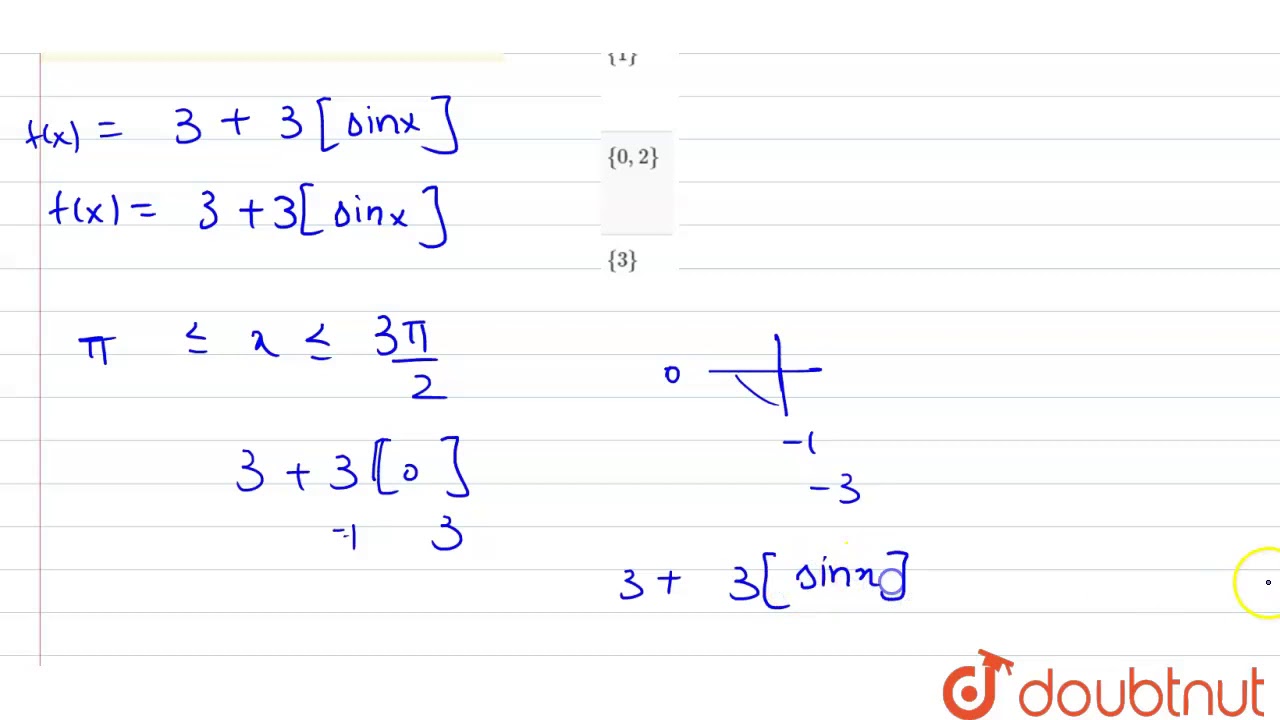Let f pi 3pi 2 To R Be A Function Given By f x sinx 1 sinx